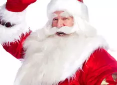 Santa Claus - red nose: not from cold, but from bacteria