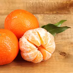 Mandarins. In the fight for your skin